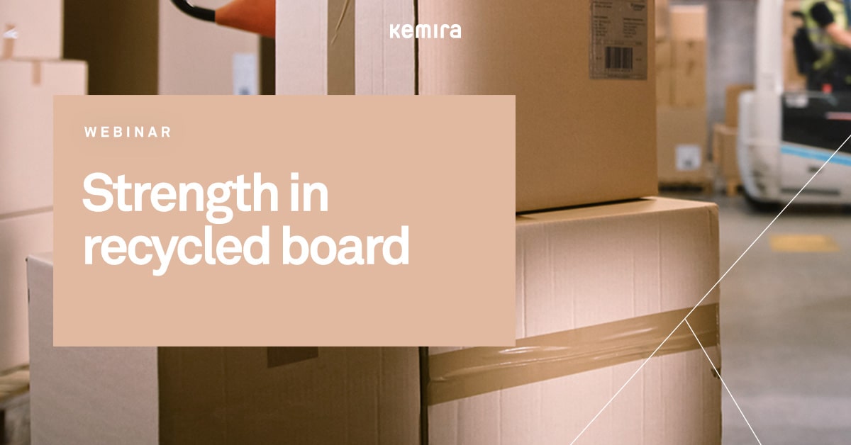 Making the most out of recycled fiber – Strength in recycled board - Kemira