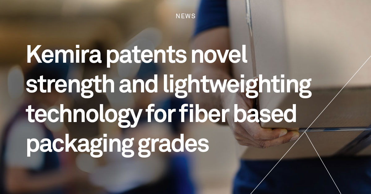 Kemira patents novel strength and lightweighting technology for fiber ...