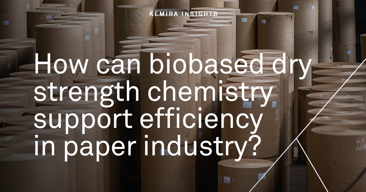 How can biobased dry strength chemistry support efficiency in paper ...